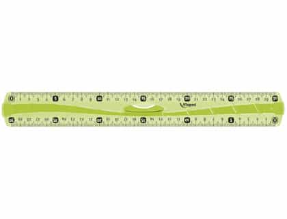 Règle graduée incassable Flex - 30 cm - Deux graduations - Bretonne